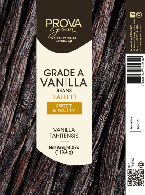 Prova Gourmet Grade A Tahiti Vanilla Beans (4oz) | World Wide Chocolate